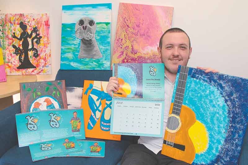 Blindness is no barrier for local artist with 2022 calendar - The ...