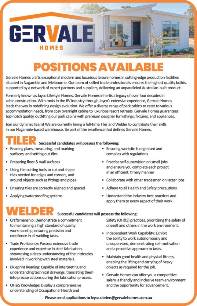 Jobs Archive - The Shepparton Adviser
